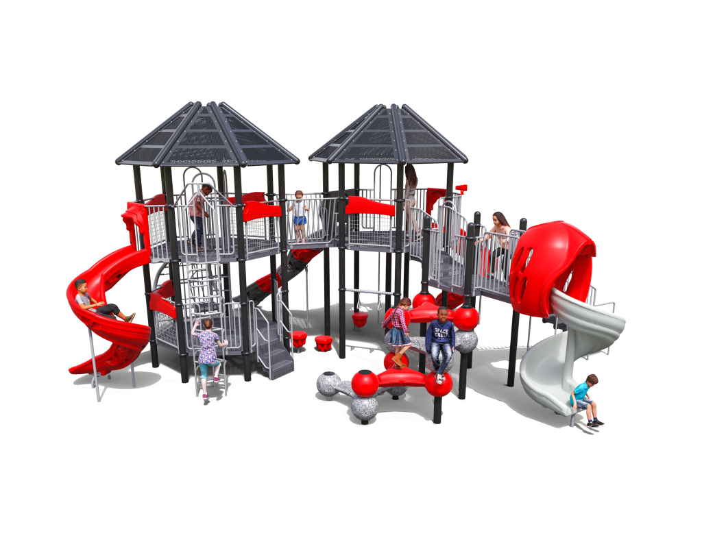 Mega Tower Structure Two Canopy Playground - Ages 5-12