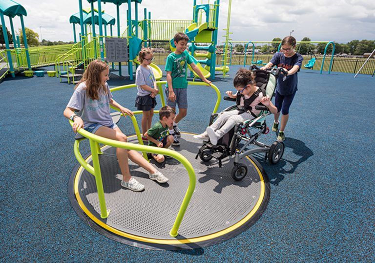 Inclusive Whirl Playground Spinner | Miracle Recreation