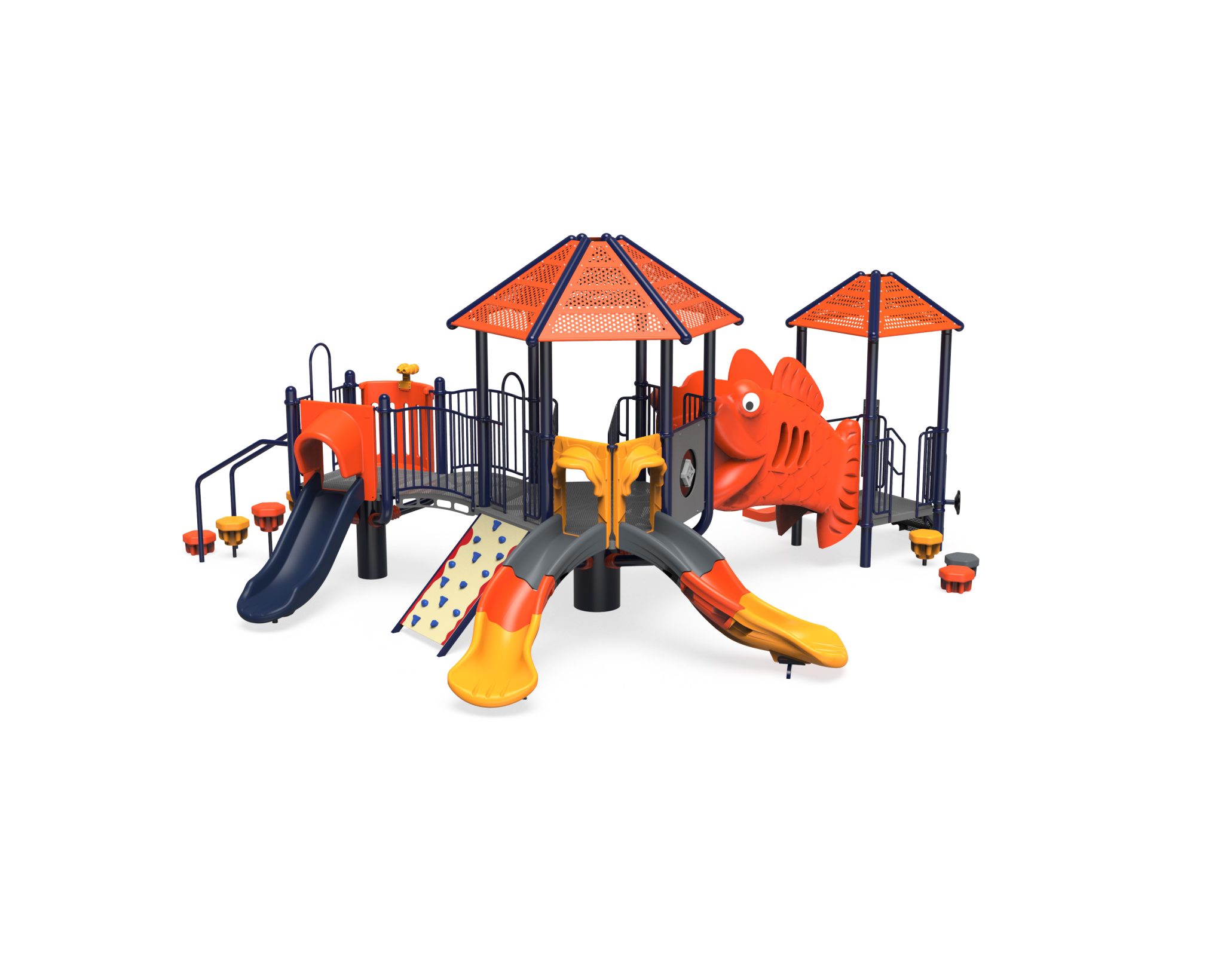 Center Stage Structure Playground with Big Kahuna- Ages 5-12