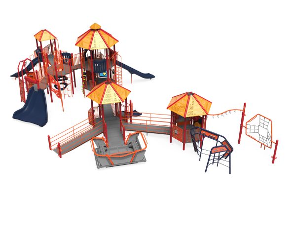 Outdoor Play Structure with Multiple Levels | Miracle Recreation