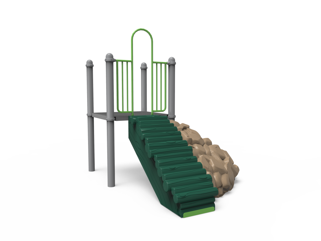 Log Climber with Rock Climber Left | Miracle Recreation