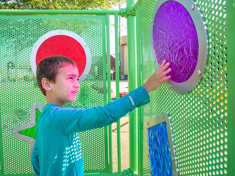 Textured Square Oval Perforated Panel | Miracle Recreation