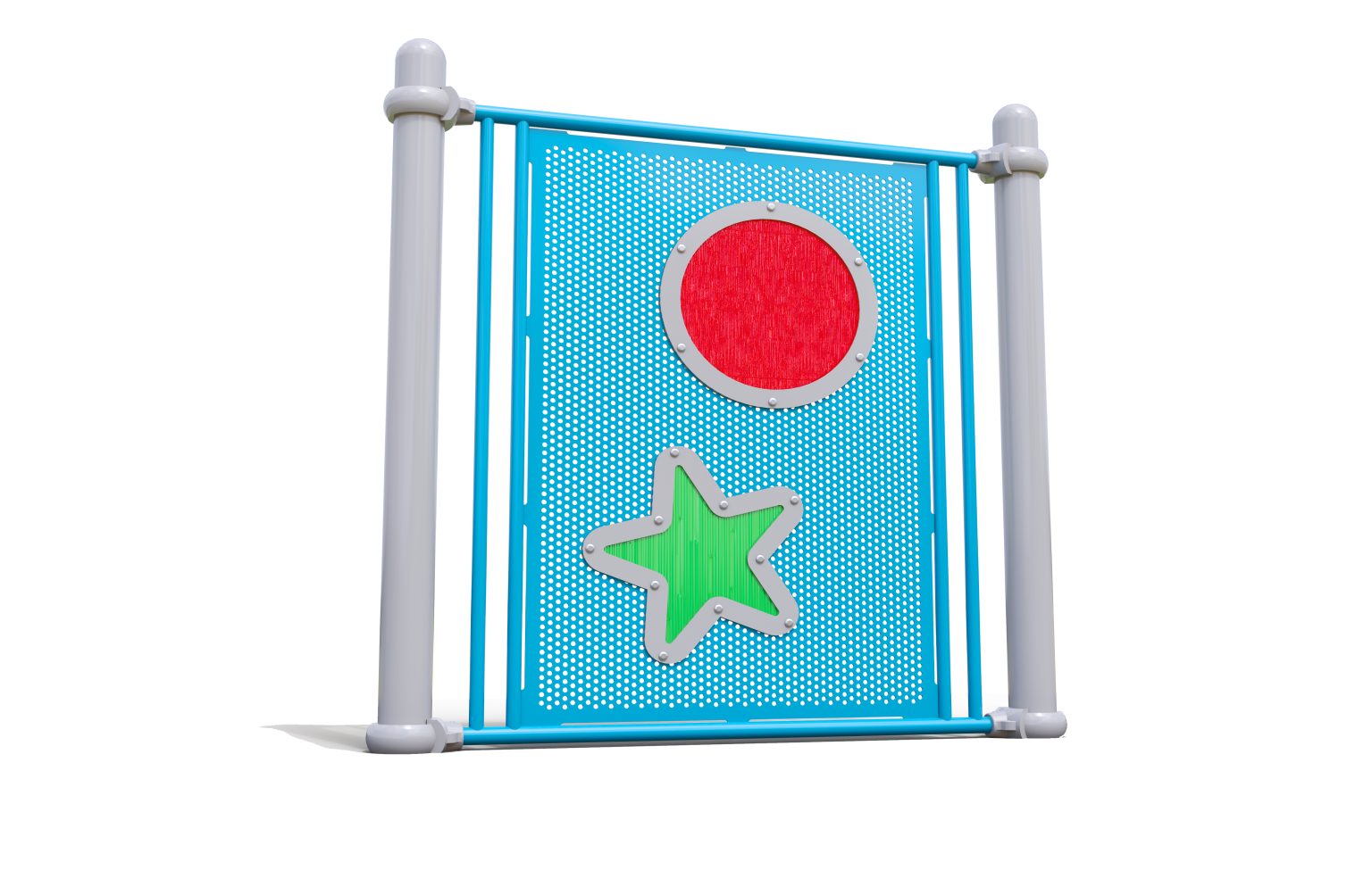 Textured Star Circle Perforated Panel | Miracle Recreation