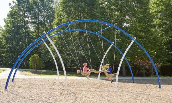 Viper In-line Rope Playground Swing | Miracle Recreation