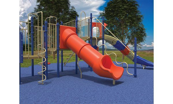 10' Straight Tube Slide w/ 24" Dia. | Miracle Recreation